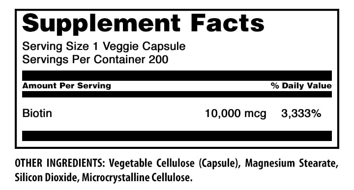 Amazing Formulas biotin supplement