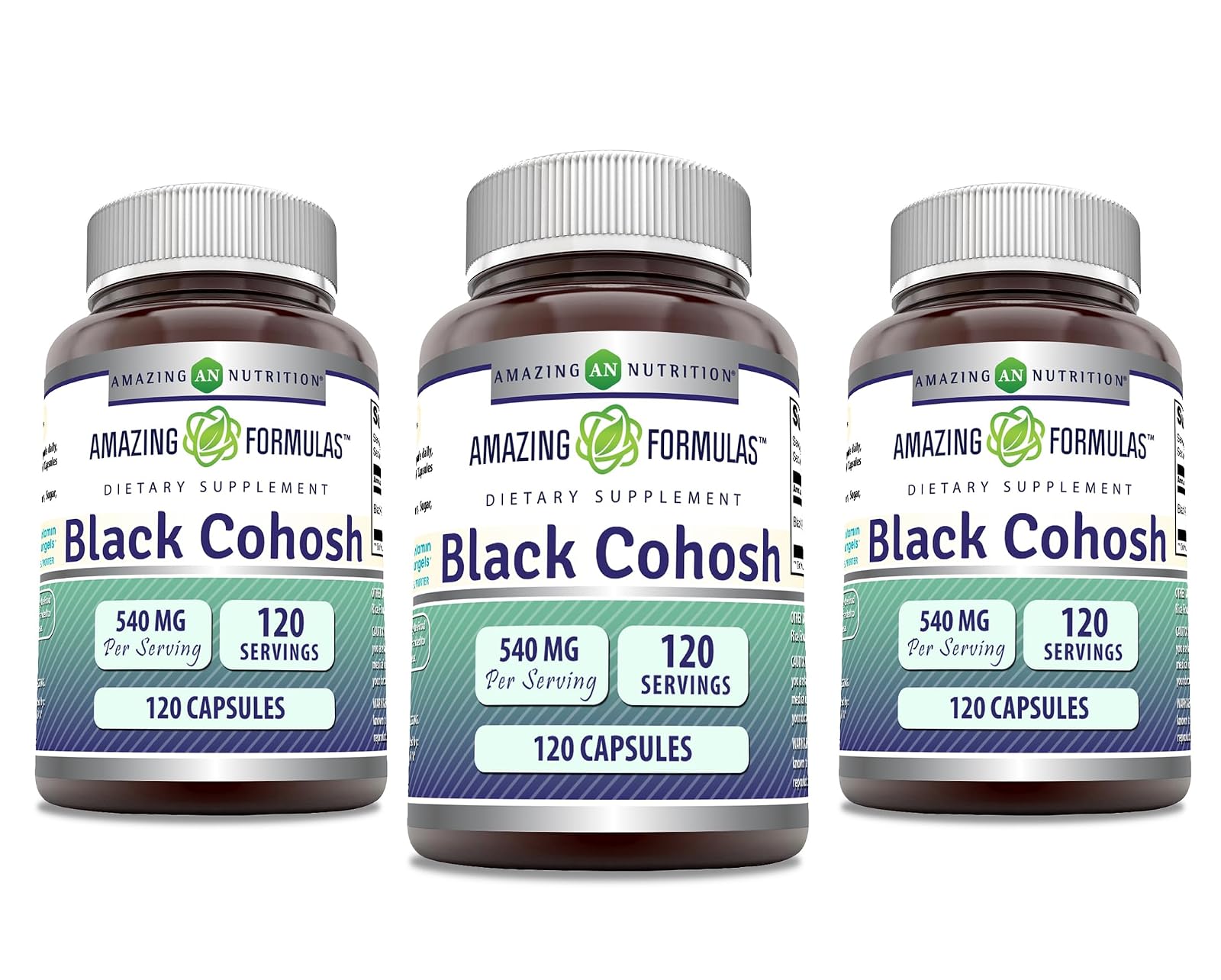 Amazing Formulas Black Cohosh capsules for menopause relief
