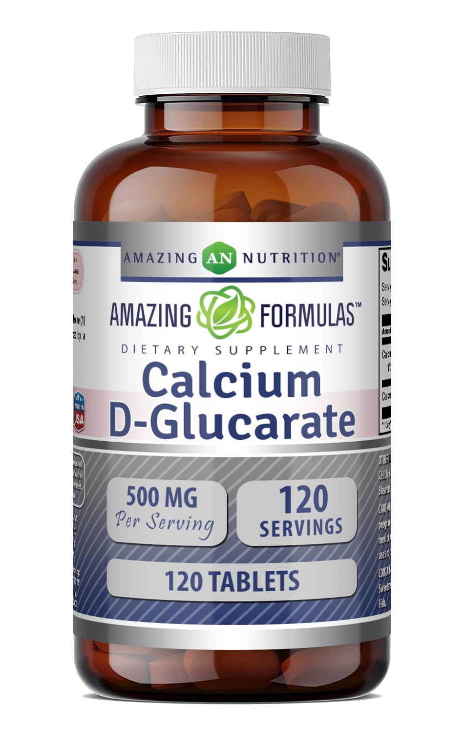Amazing Formulas Calcium D-Glucarate tablets