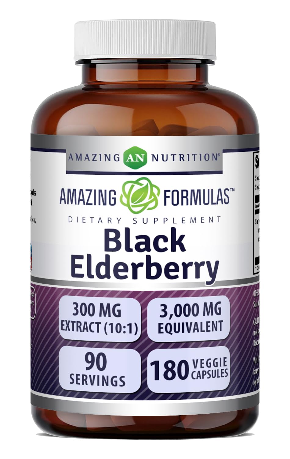 Amazing Formulas elderberry veggie capsules