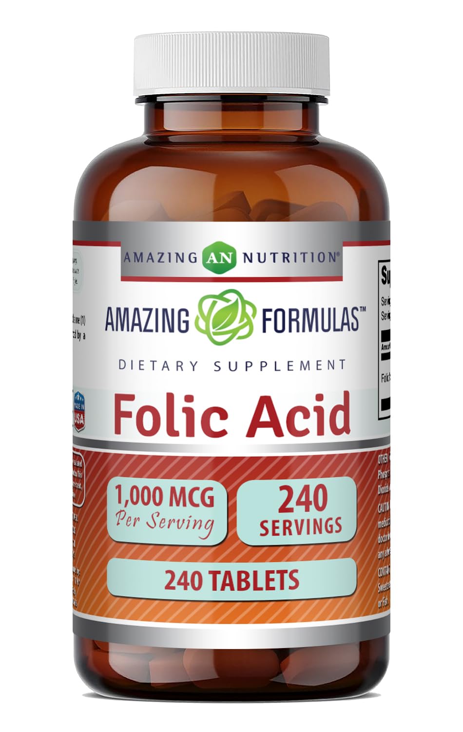 Amazing Formulas folic acid tablets