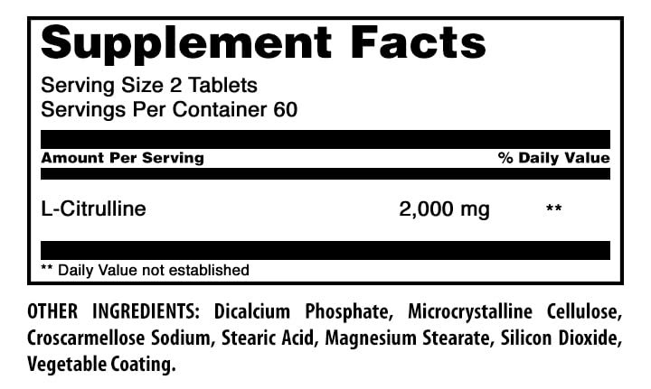 Amazing Formulas L Citrulline supplement benefits