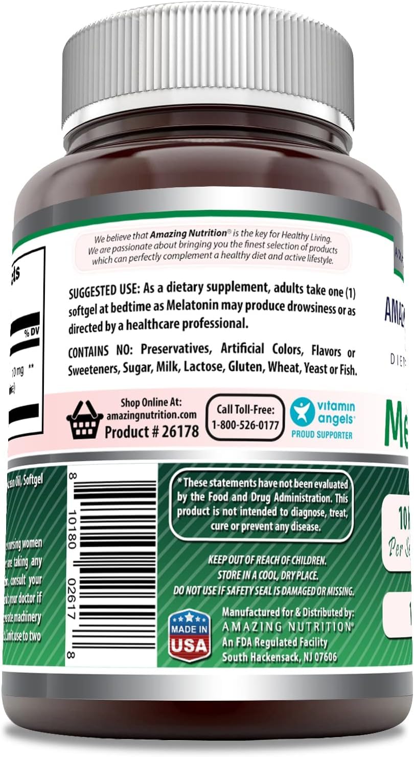 Amazing Formulas melatonin softgels
