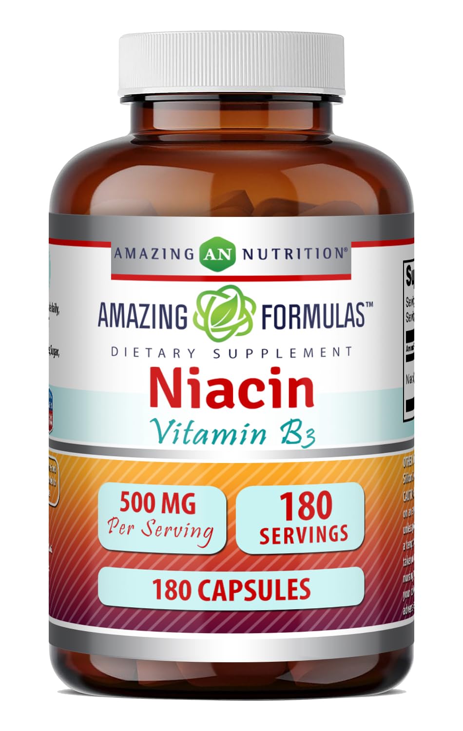 Amazing Formulas Niacin 500 mg capsules
