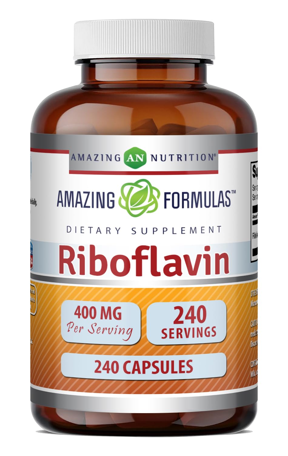 Amazing Formulas Riboflavin 400 mg capsules