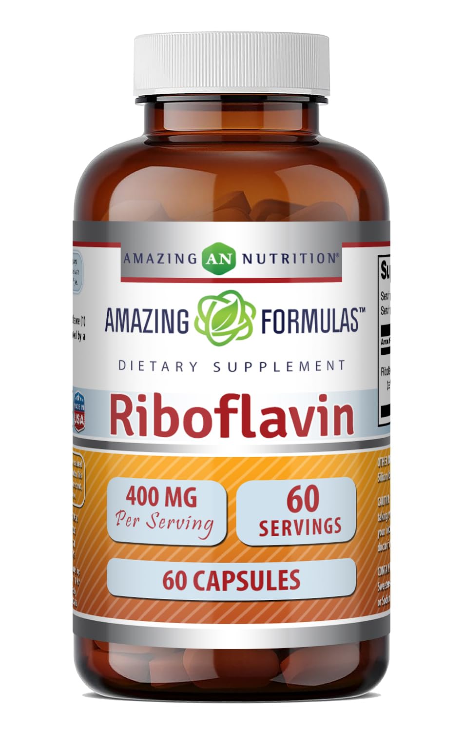 Amazing Formulas Riboflavin 400 mg capsules