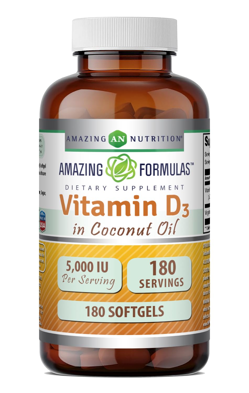 Amazing Formulas Vitamin D3 softgels