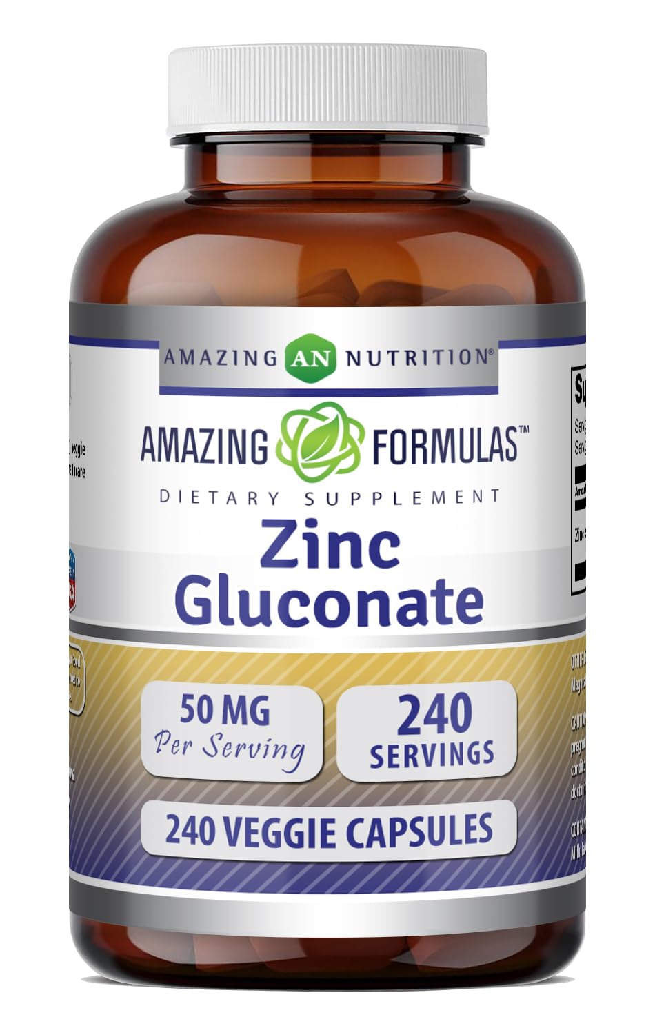 Amazing Formulas Zinc Gluconate capsules