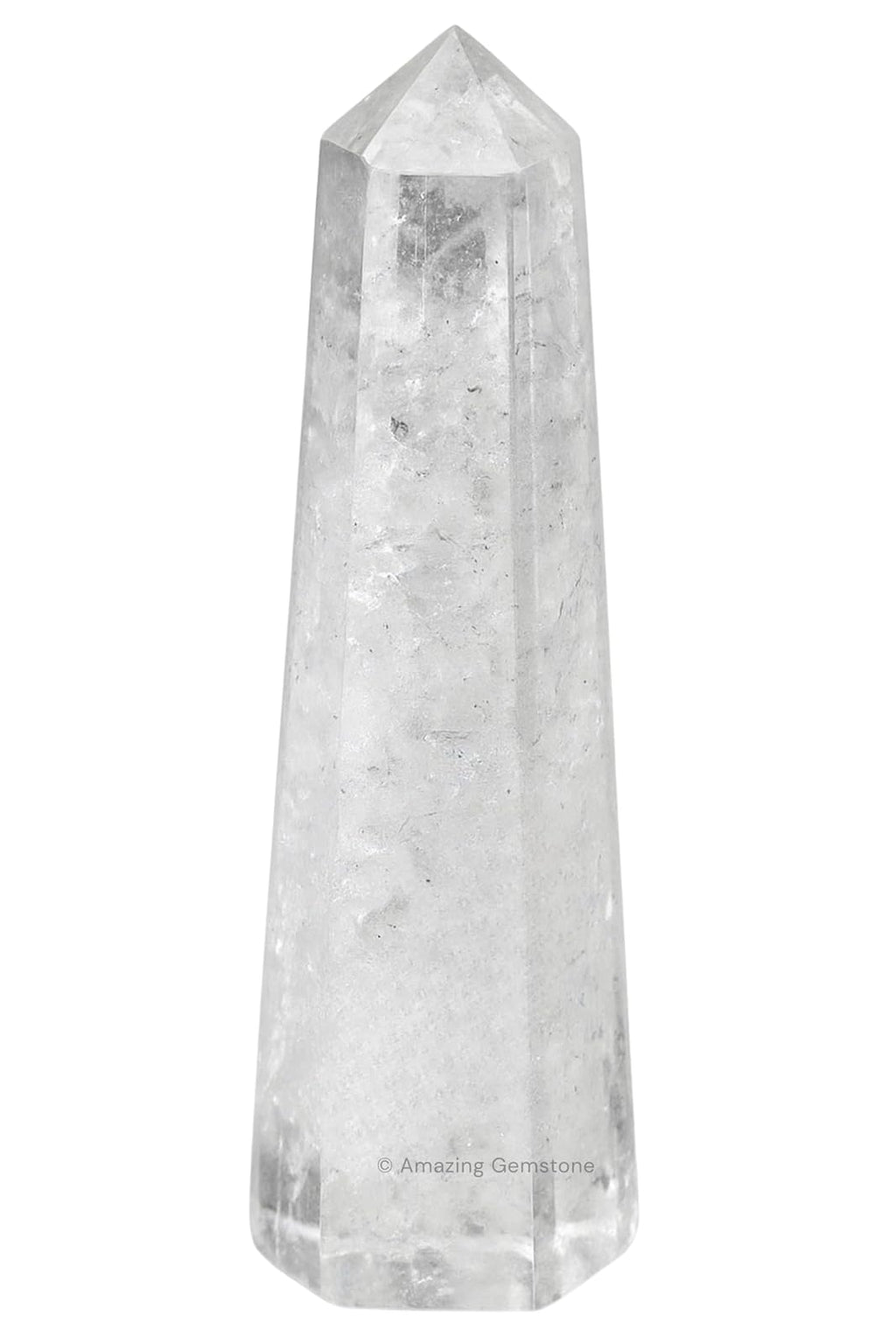 Amazing Gemstone clear quartz tower