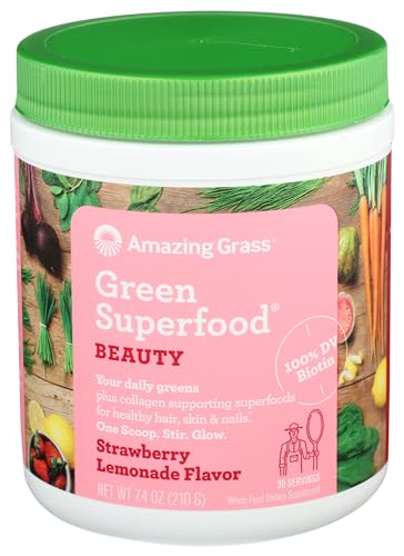 Amazing Grass chlorella powder for skin health