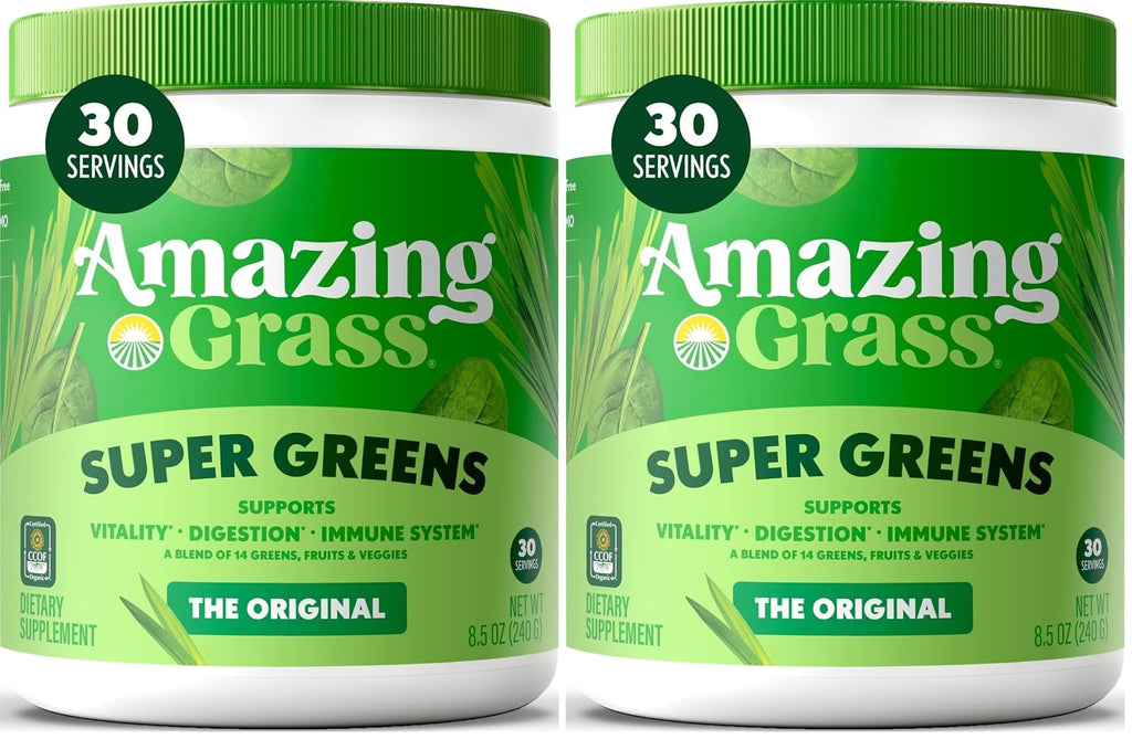 Amazing Grass greens powders for energy