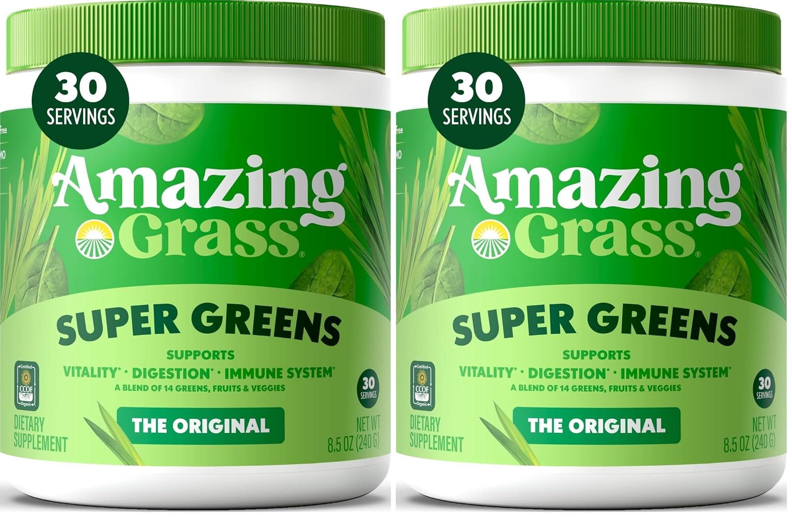 Amazing Grass greens powders for energy