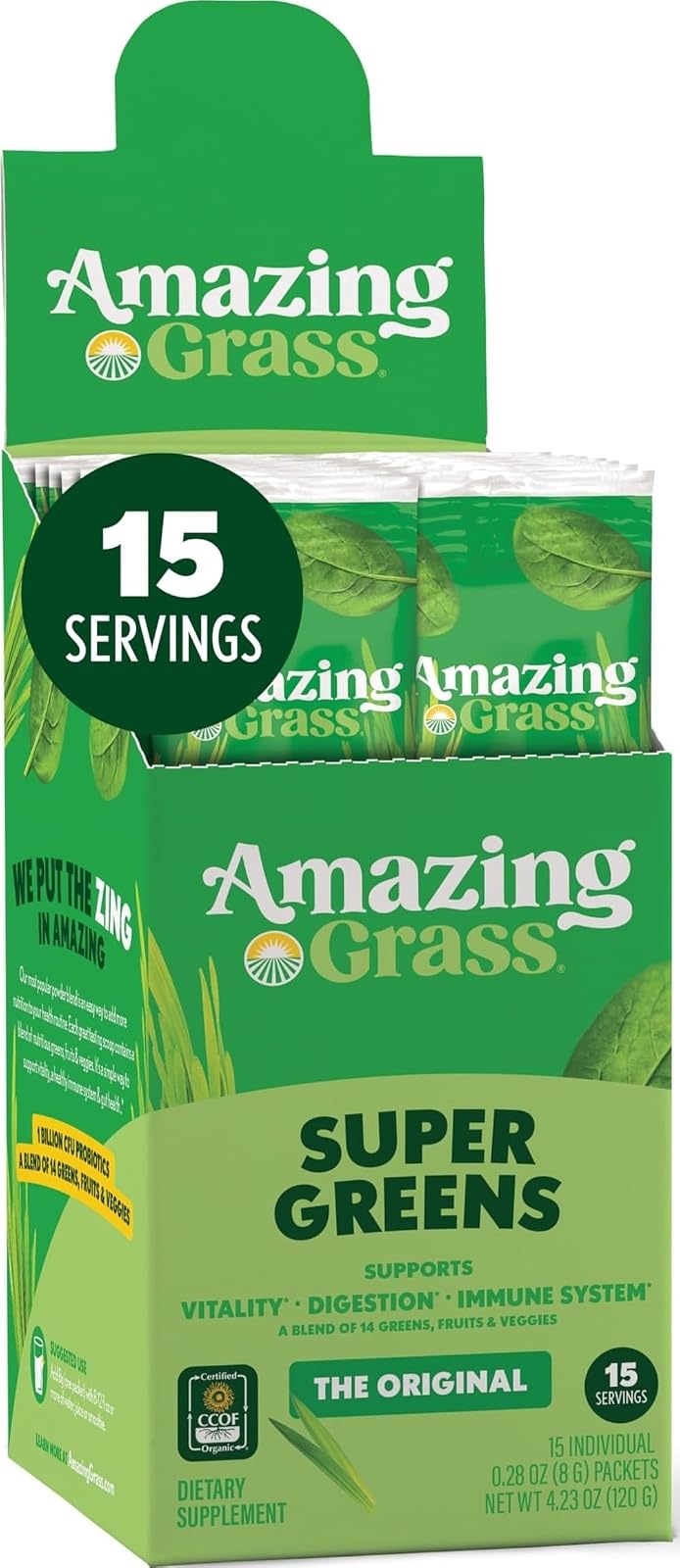 Amazing Grass greens powders for energy