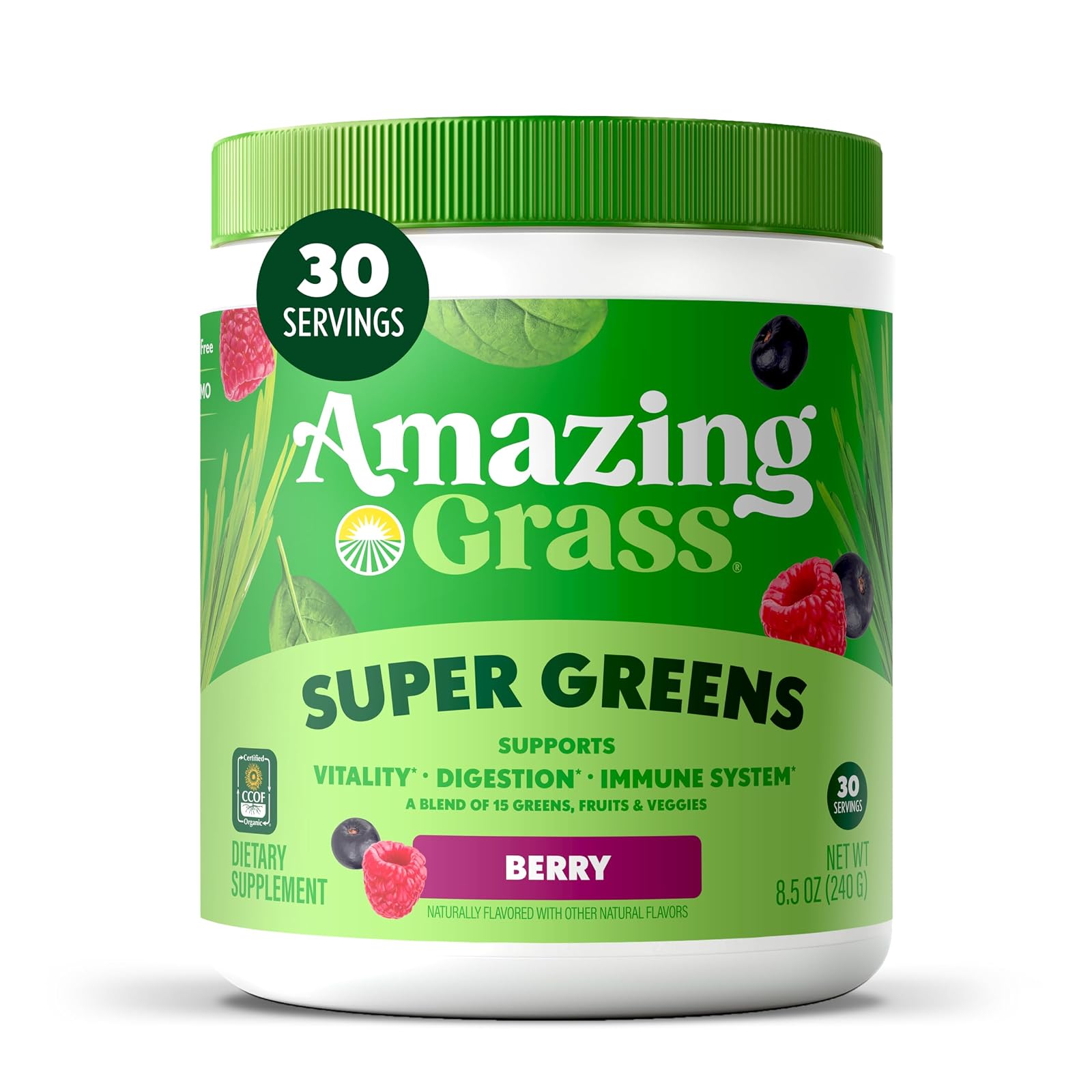 Amazing Grass super greens powder berry
