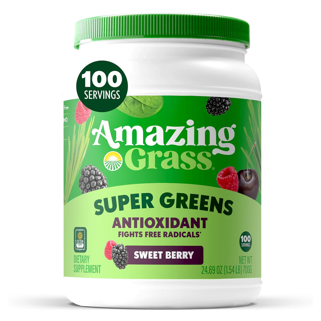Amazing Grass Super Greens powder for energy