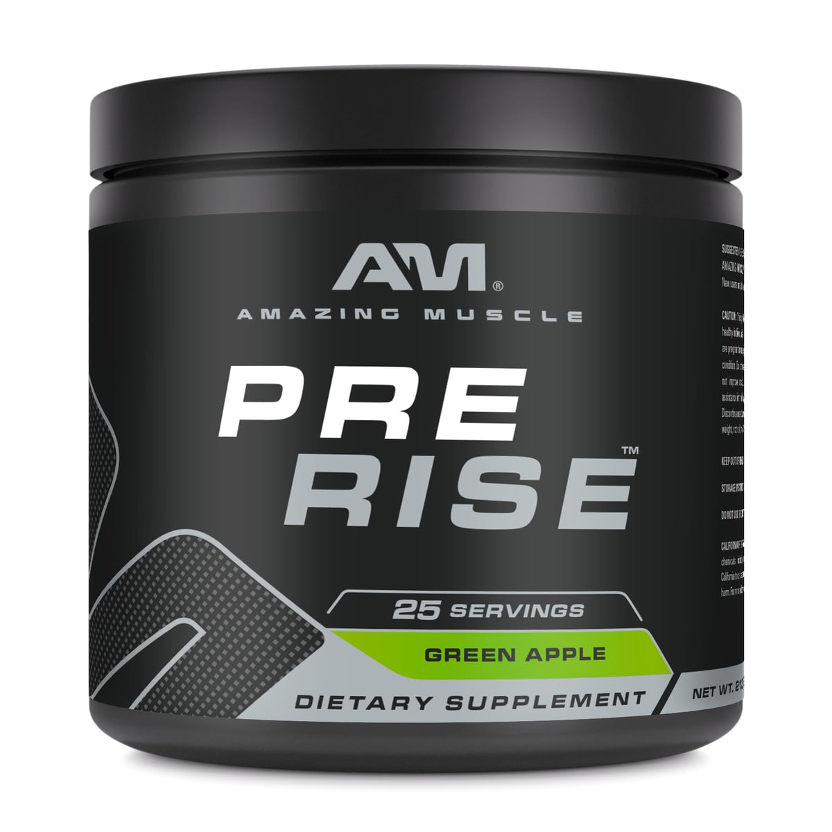 Amazing Muscle pre-workout powder green apple