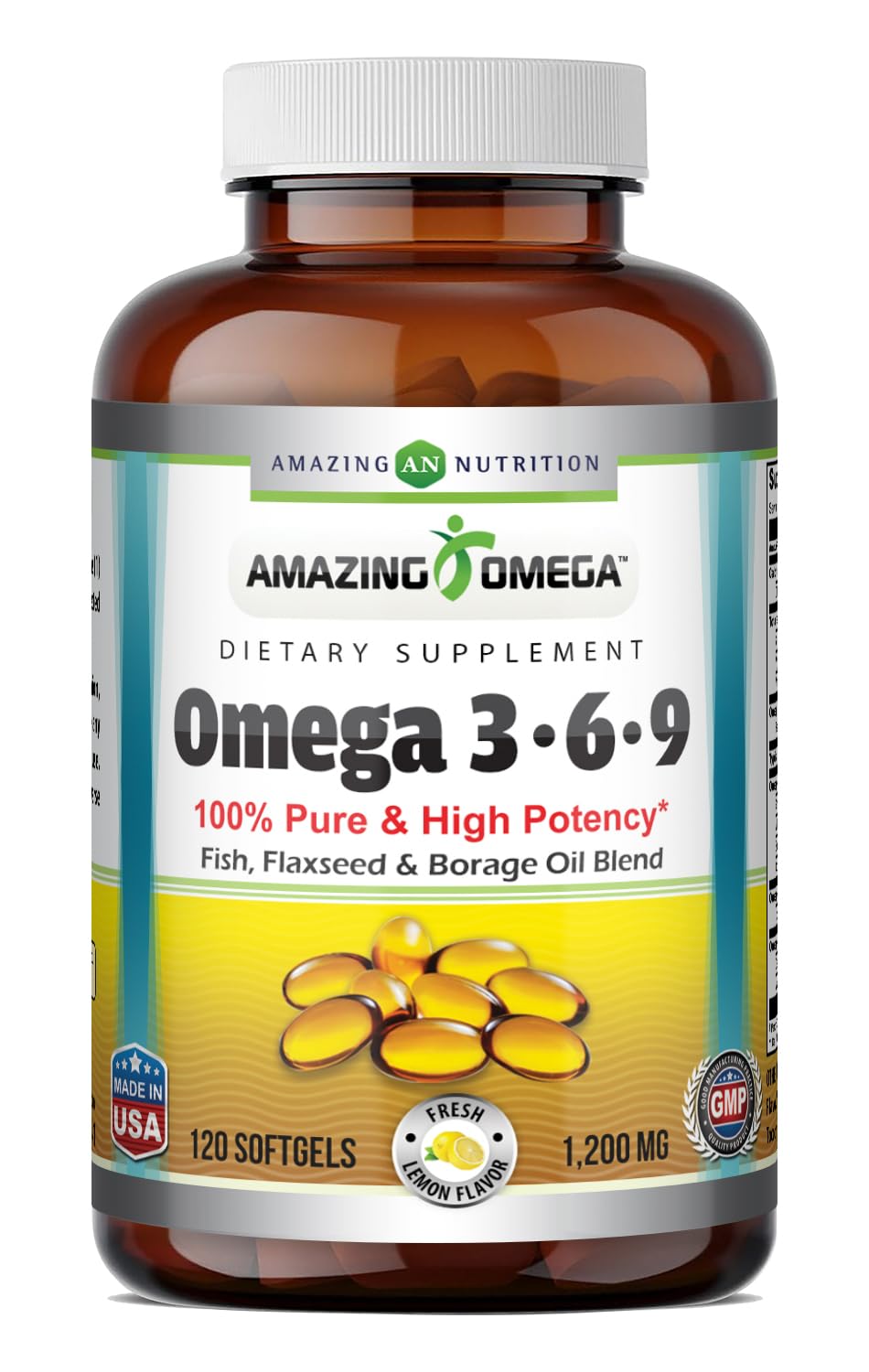 Amazing Omega 3-6-9 softgels for heart health