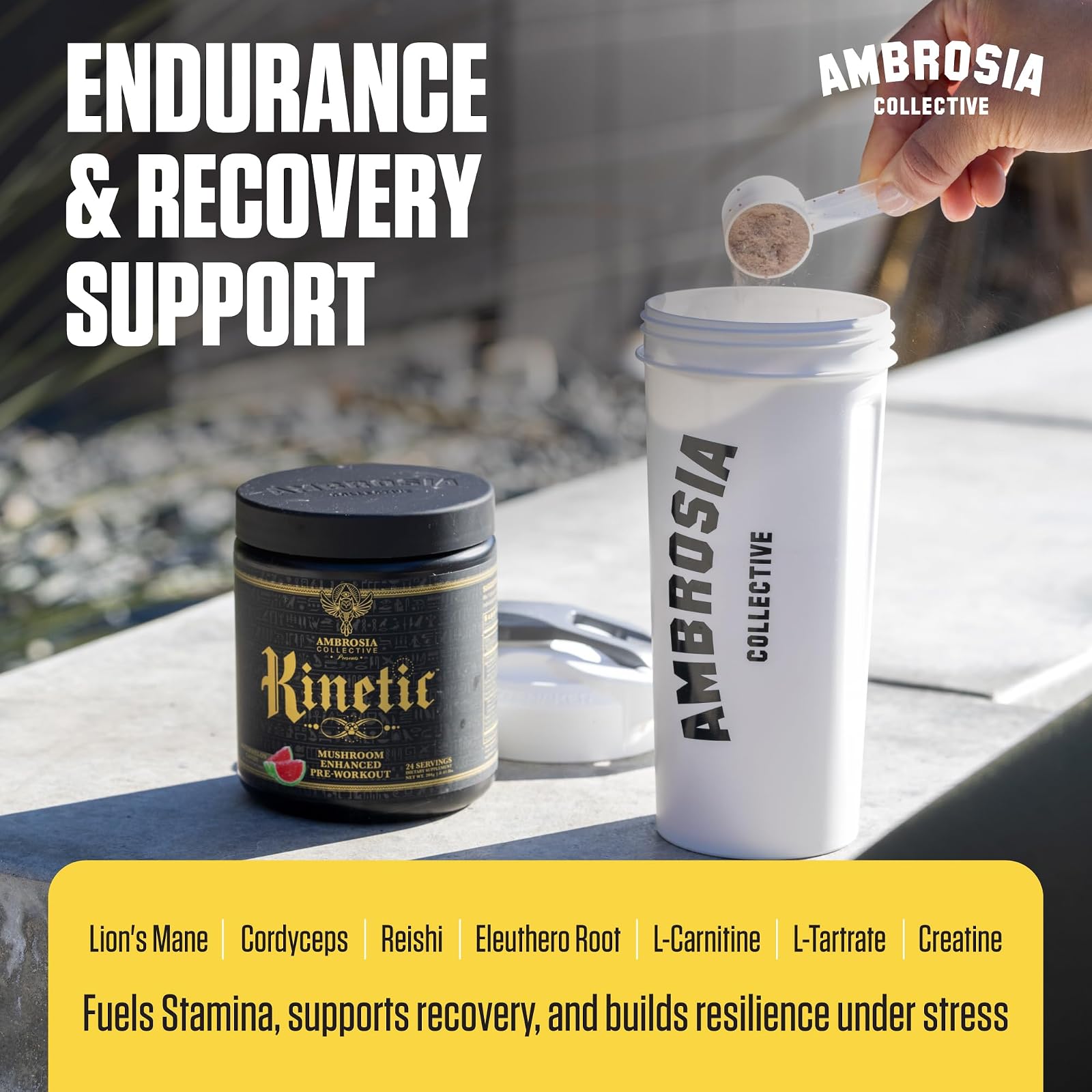 Ambrosia pre-workout for enhanced performance