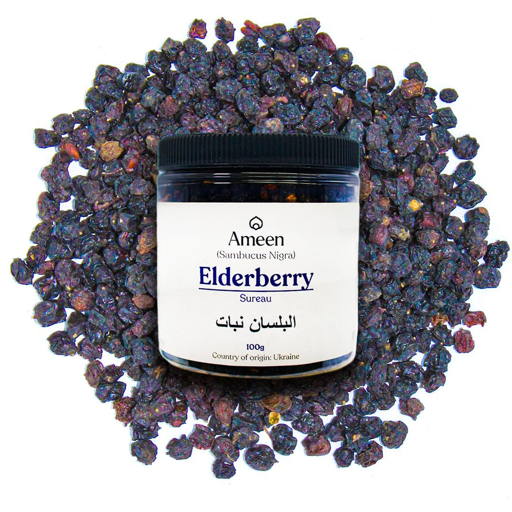 Ameen dried elderberries for herbal tea