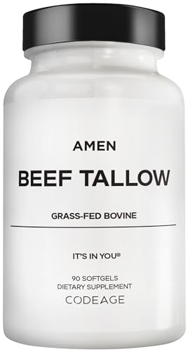 Amen grass-fed beef tallow softgels