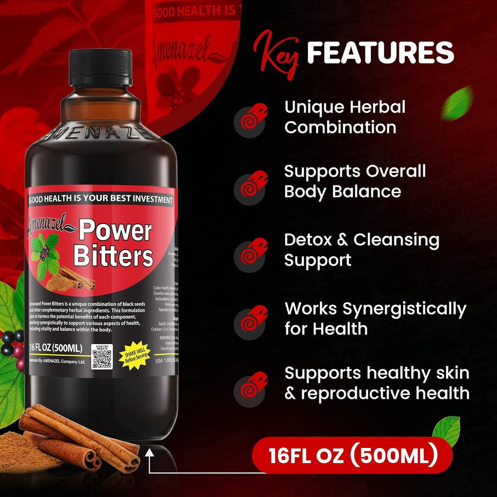 Amenazel bitters for detoxifying liver