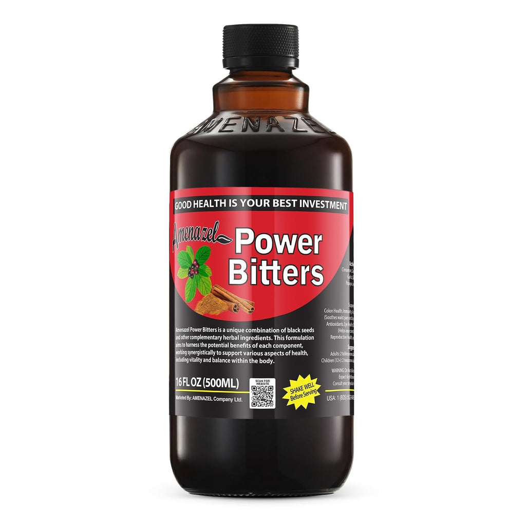 Amenazel Organic Power Bitters detox drink
