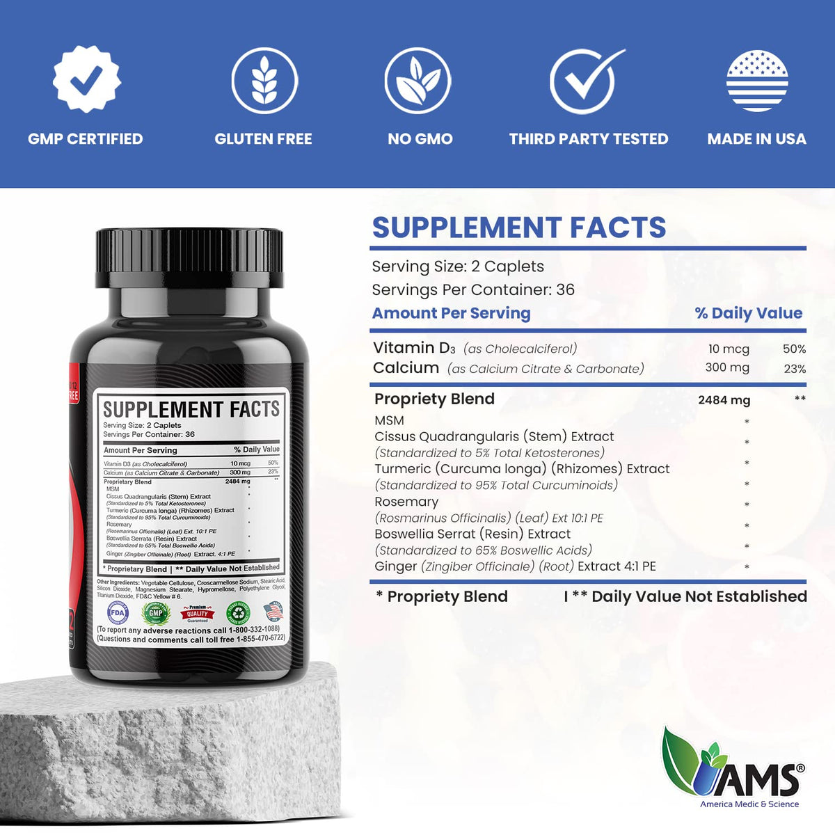 America Medic & Science Vitamin D for strong bones