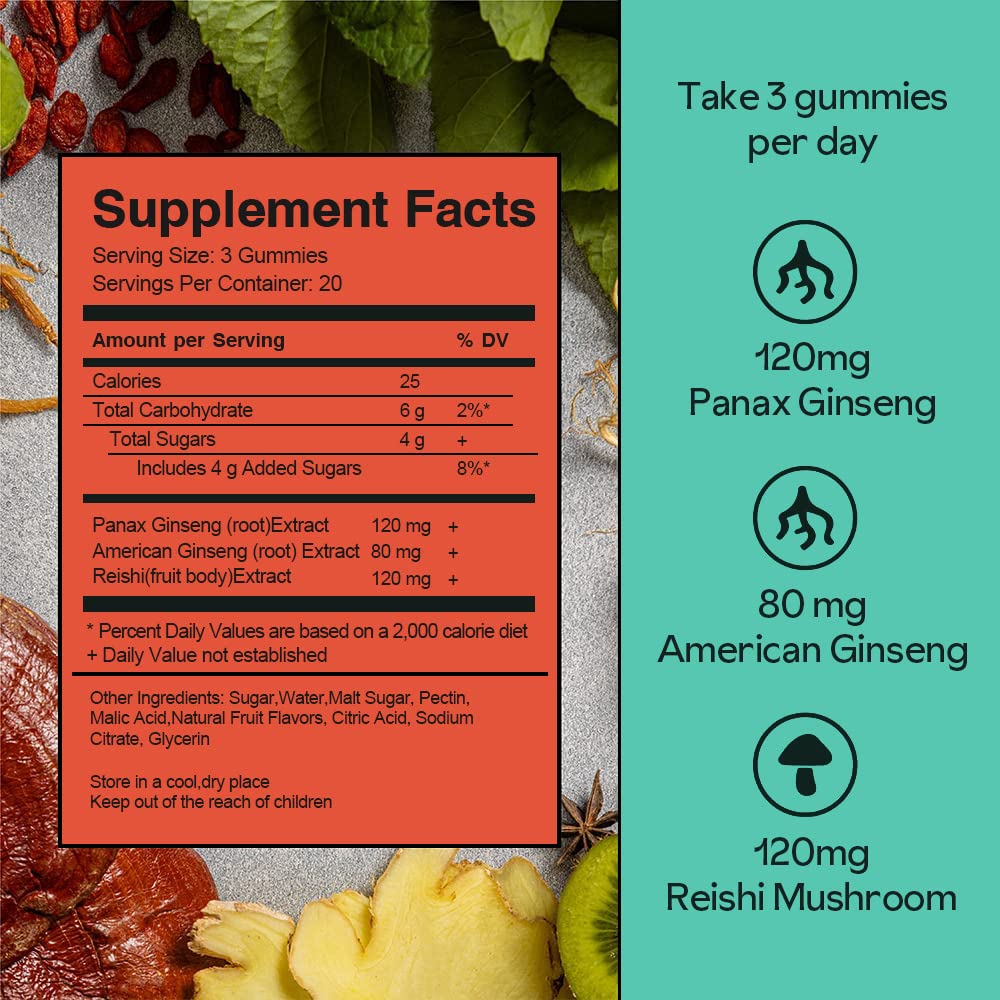 American and Korean ginseng blend