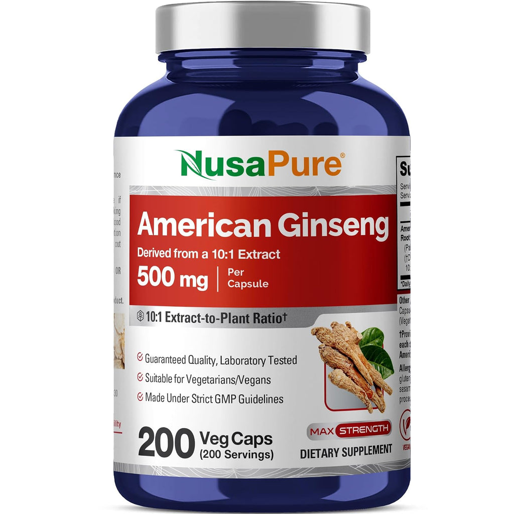 American ginseng 500 mg capsules