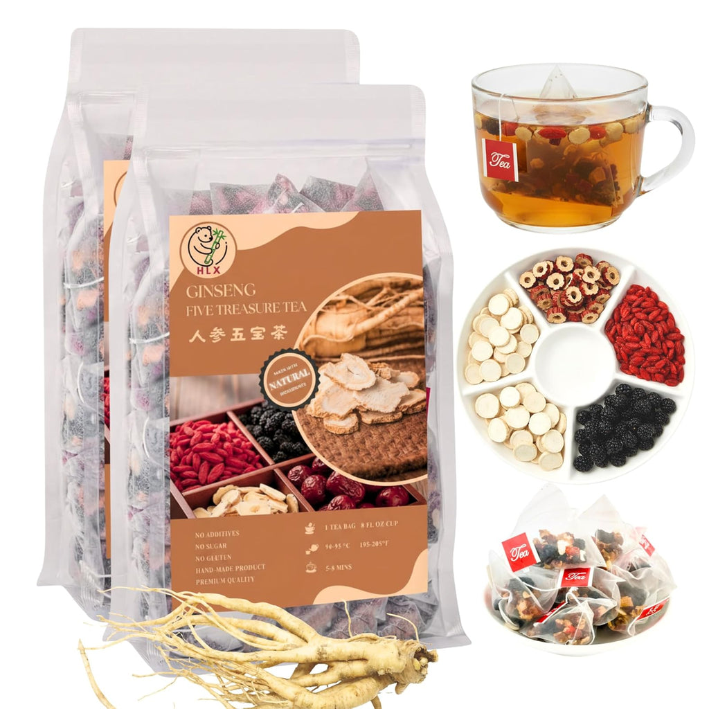 American Ginseng Five Treasures Tea bags