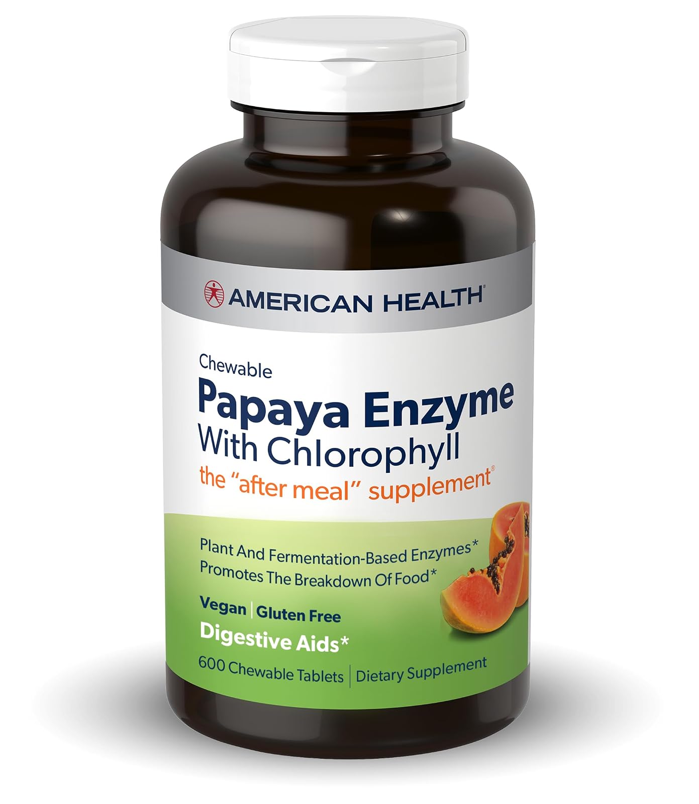 American Health papaya enzyme chewable tablets