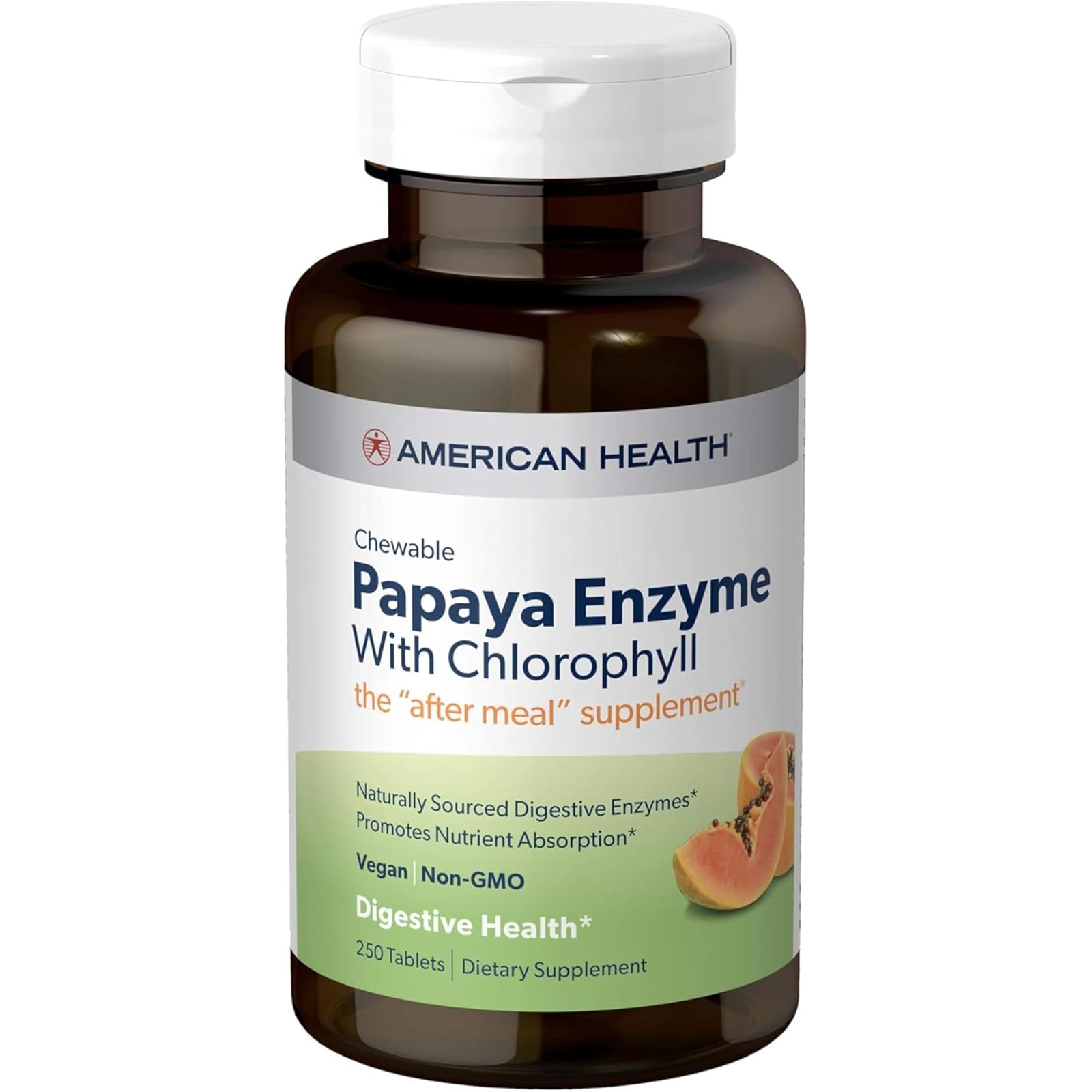 American Health papaya enzyme chewable tablets