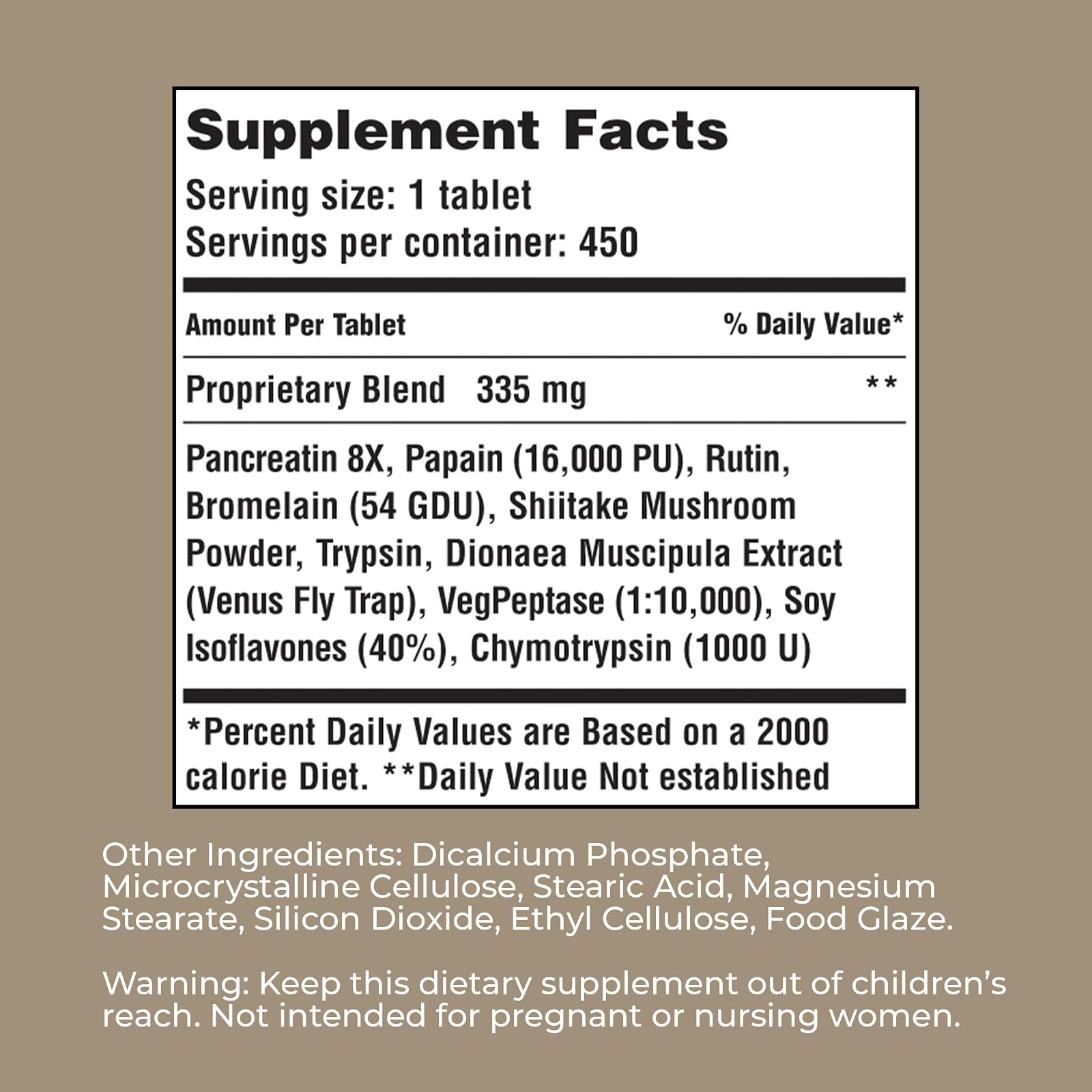 American Nutriceuticals enzyme formula