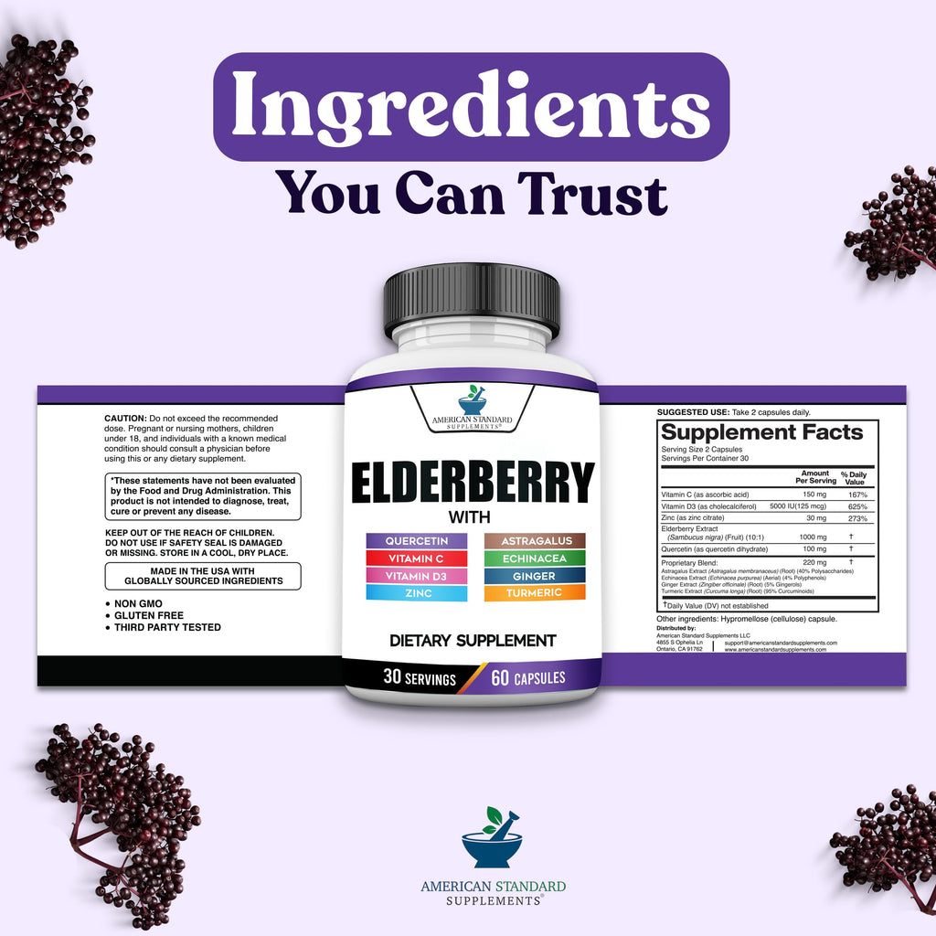 American Standard elderberry for immune support
