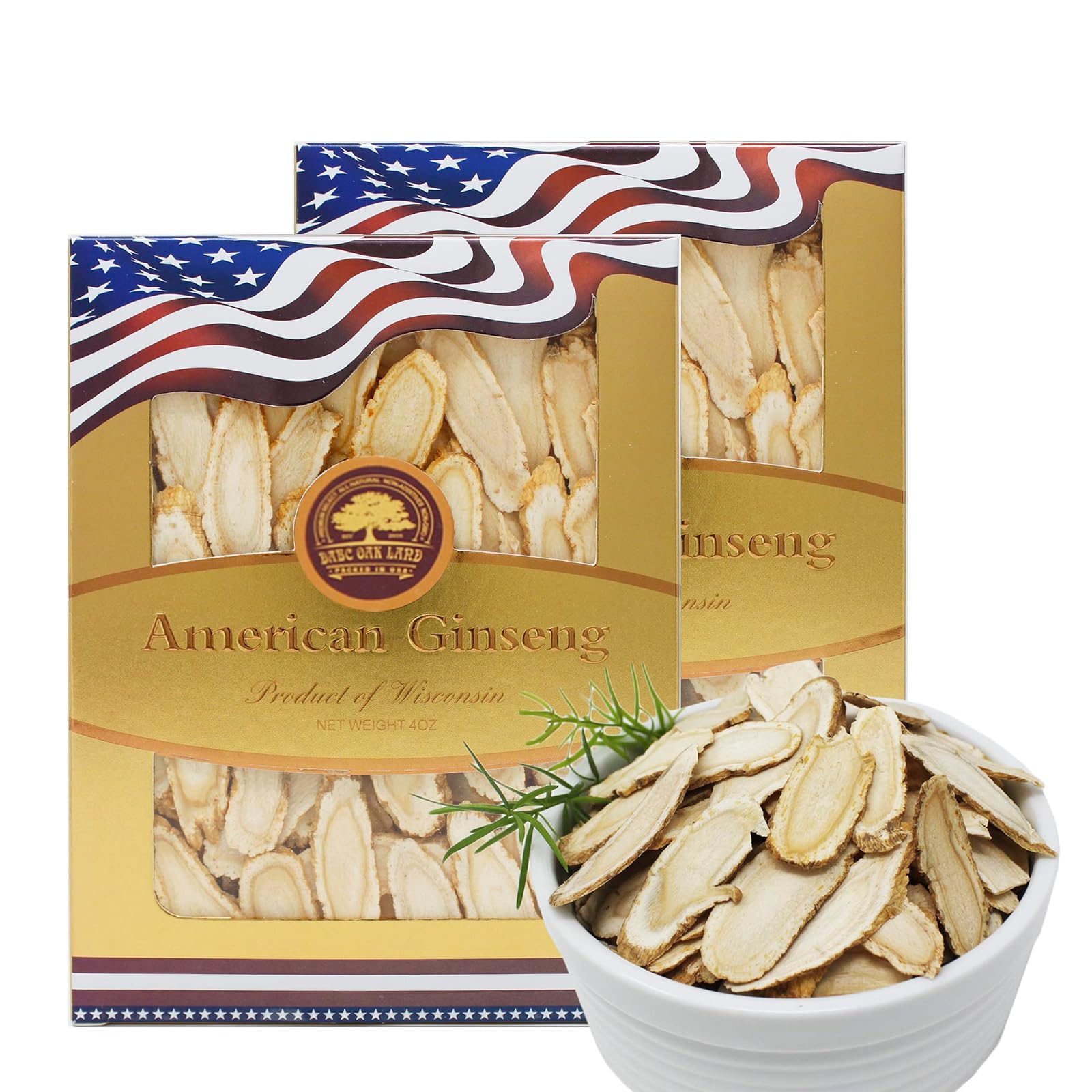 American Wisconsin ginseng slices for energy