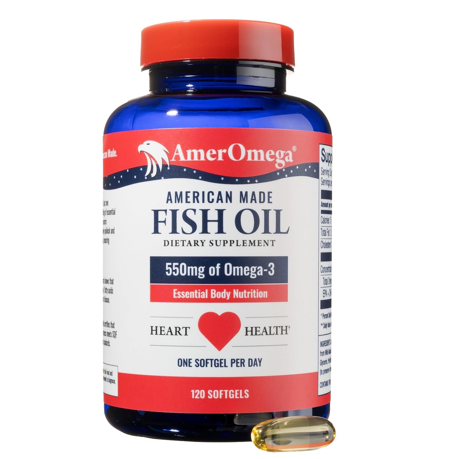 AmerOmega fish oil softgels