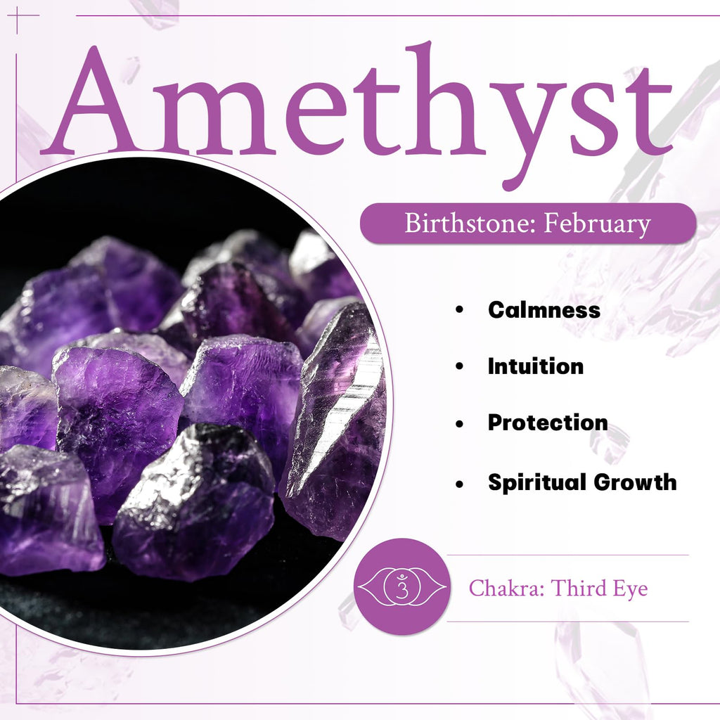 amethyst raw crystals for home decor