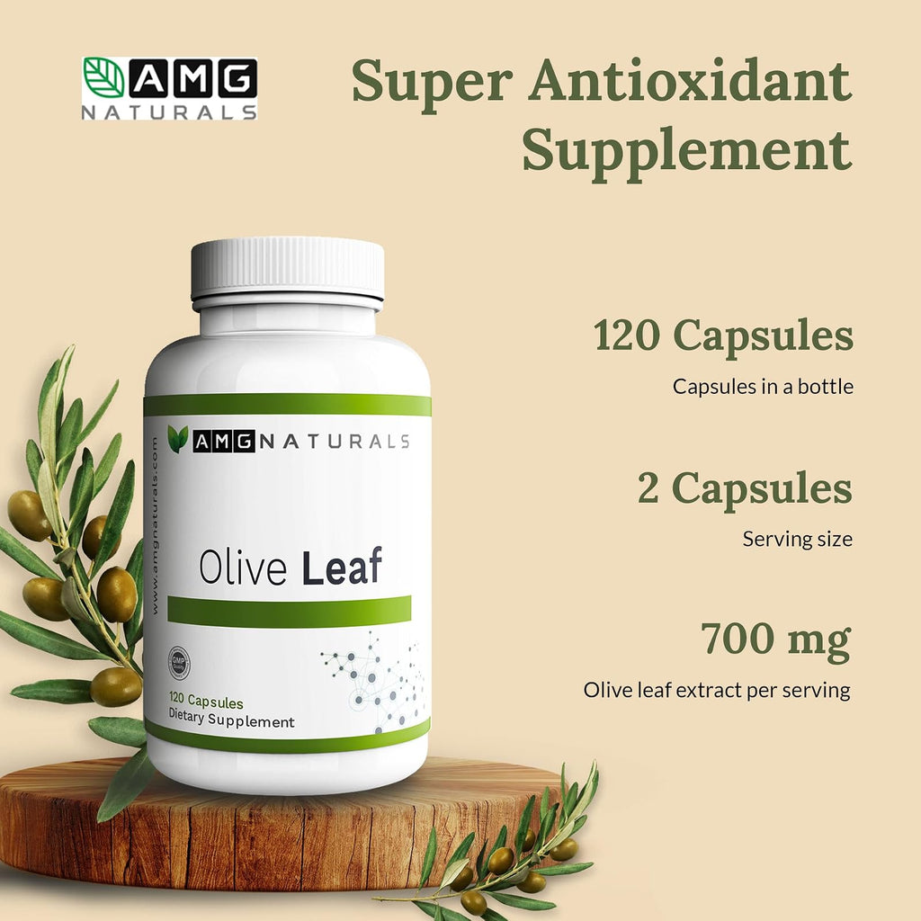 AMG Naturals olive leaf capsules