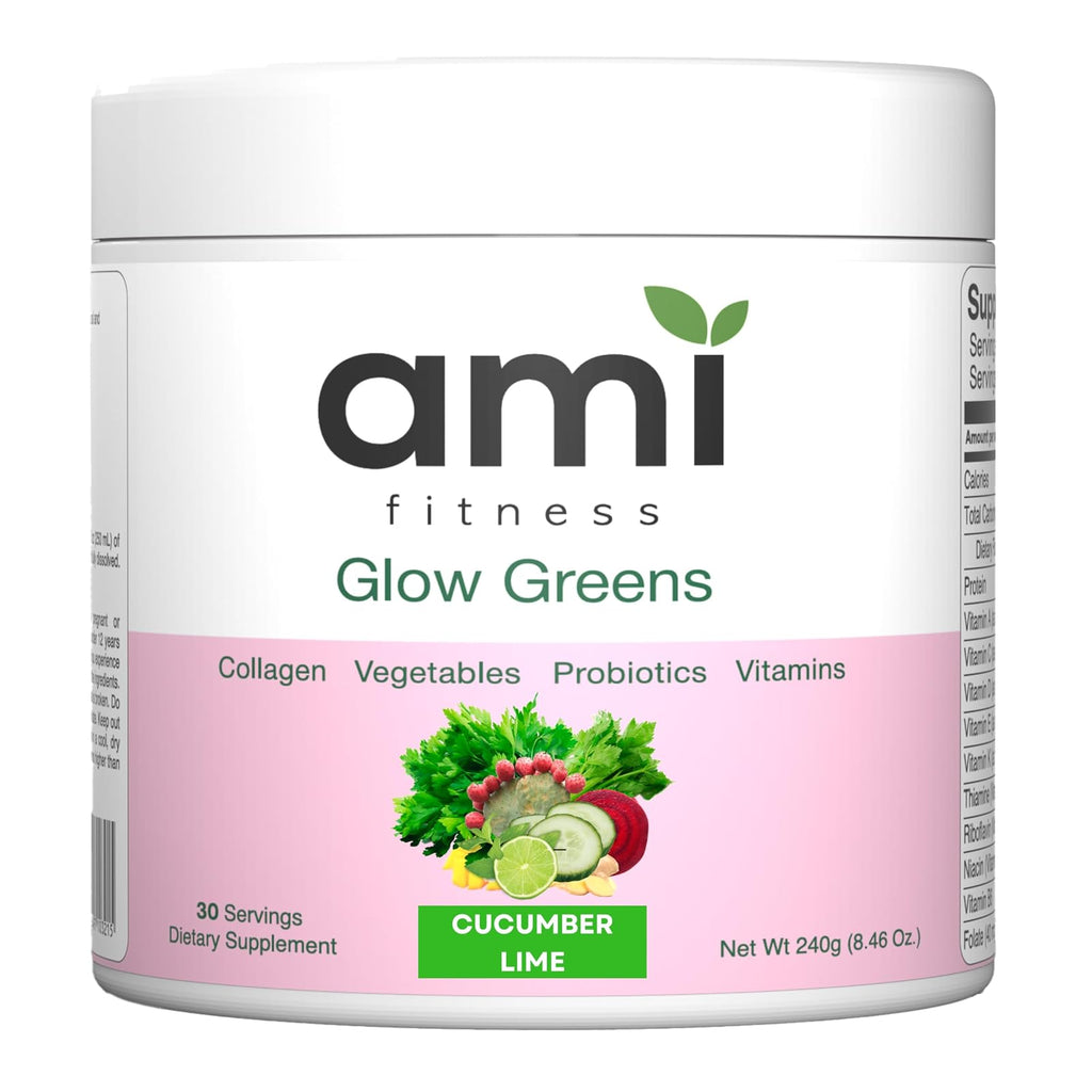 Ami Fitness Glow Greens collagen supplement
