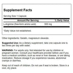 Amino acid supplement for heart health