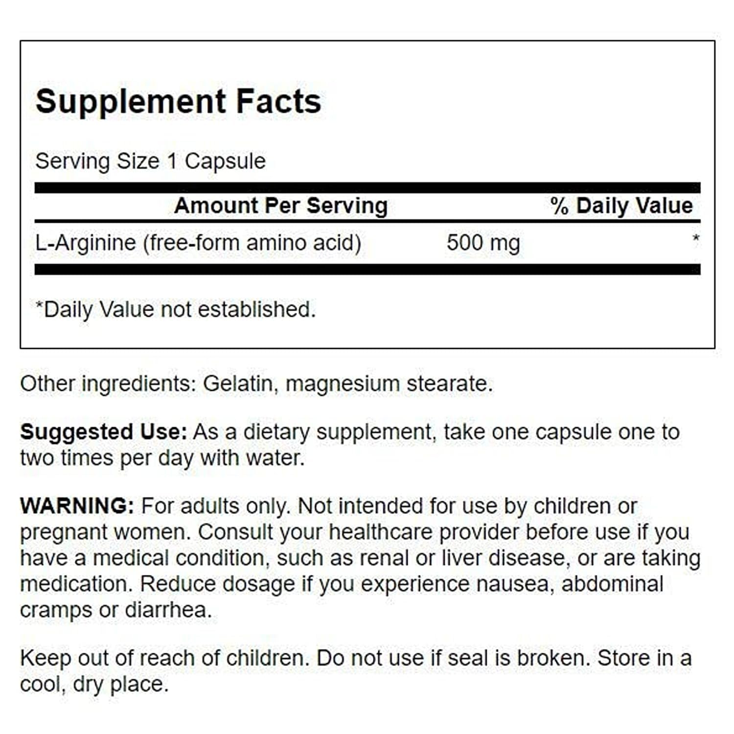 Amino acid supplement for heart health