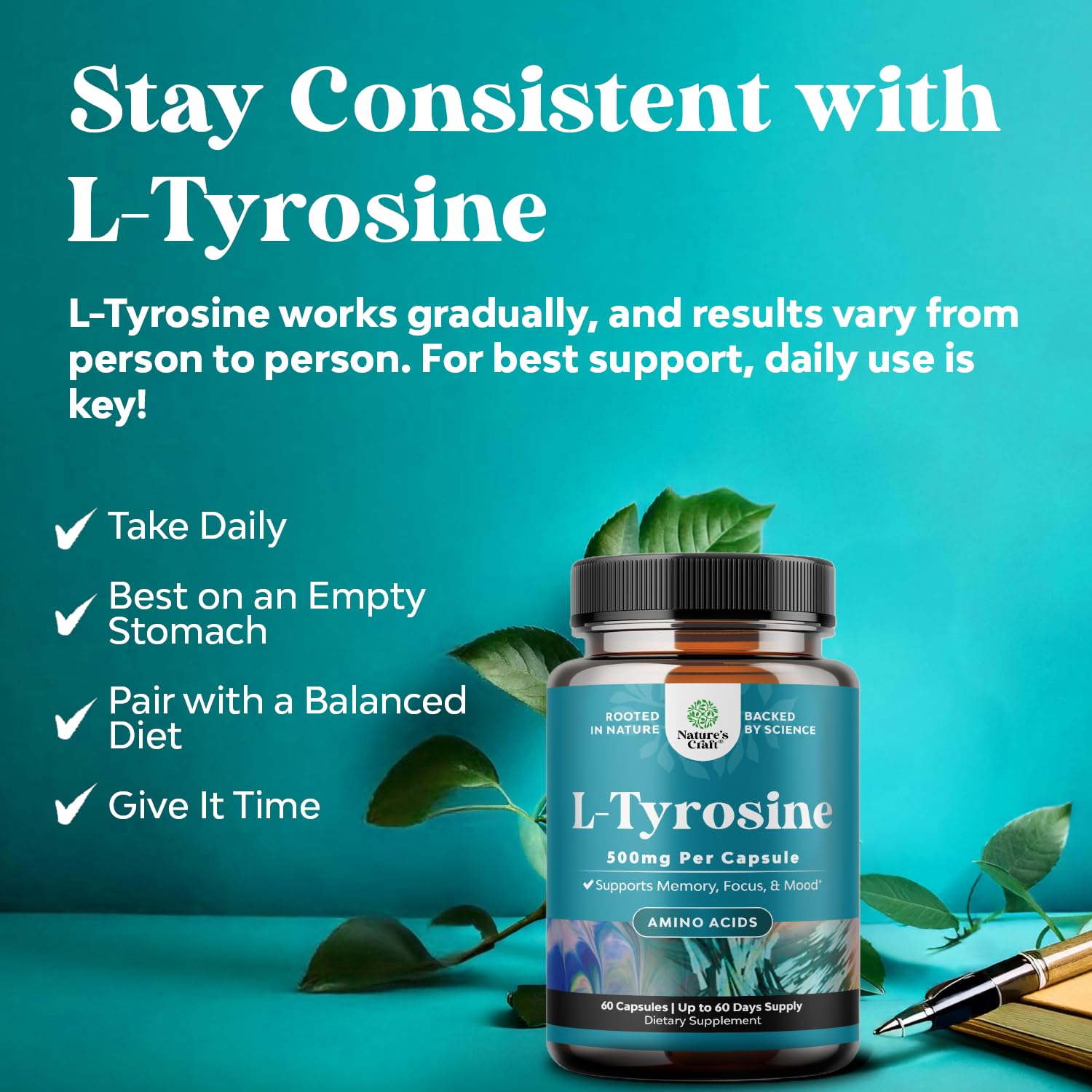 Amino acid supplement for stress relief