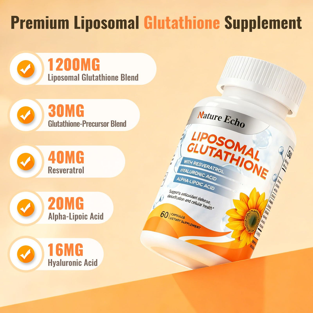 Amino acid support with glutathione
