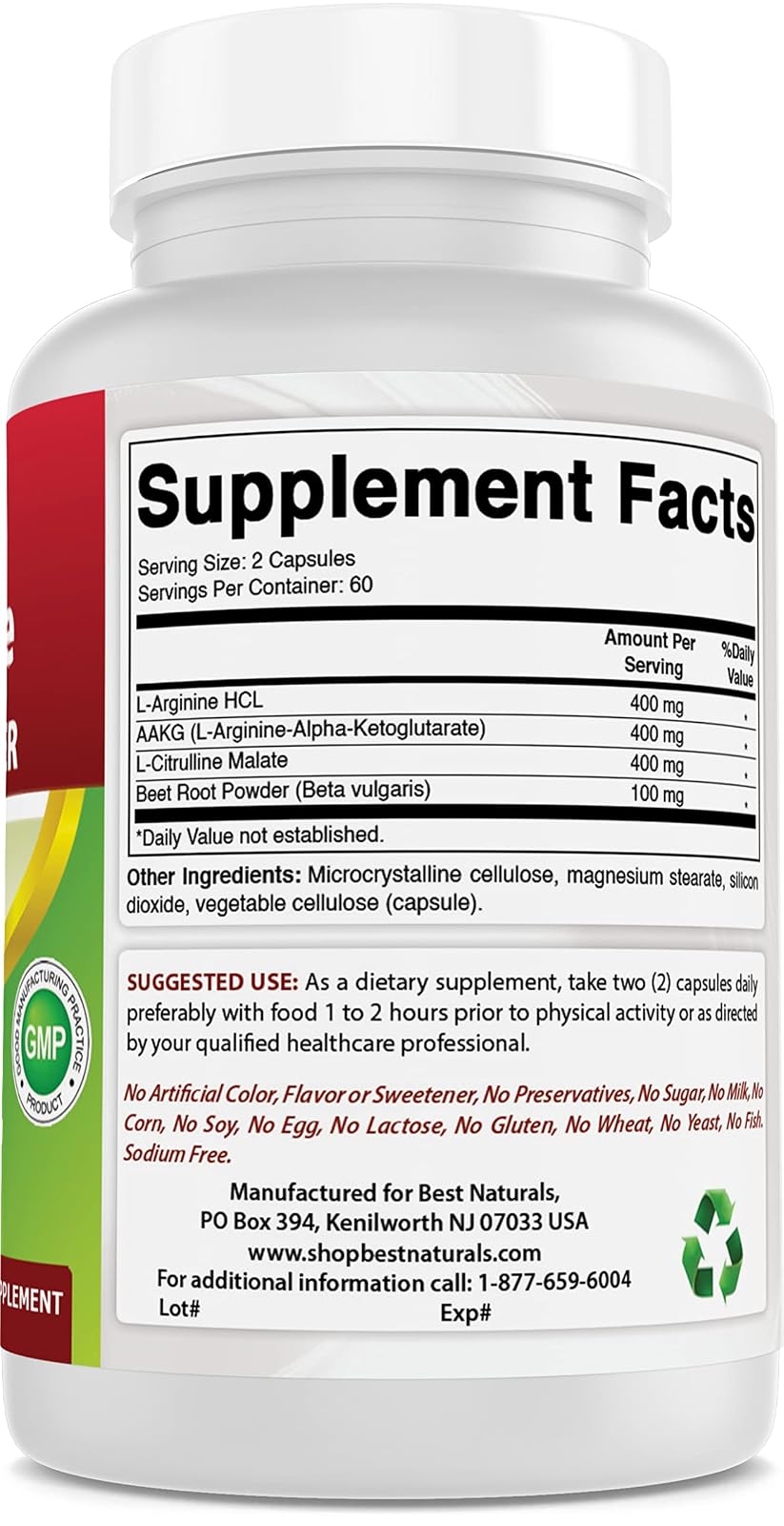 Amino acid support with L-Arginine