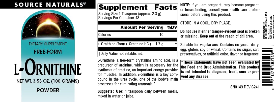 Amino acid support with L-Ornithine