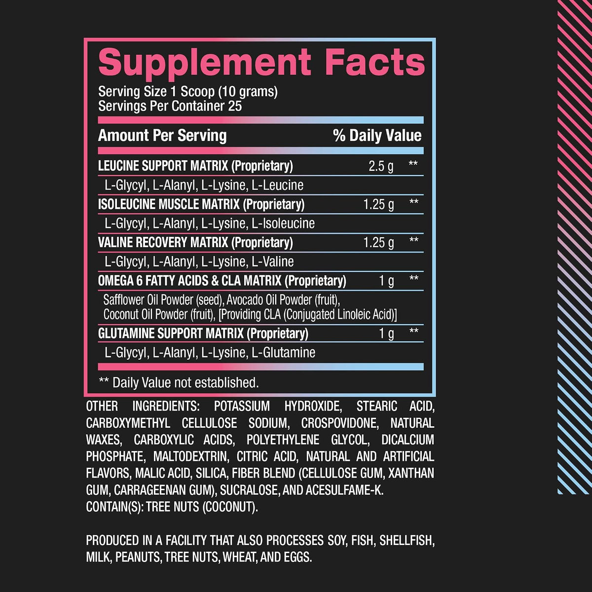 Amino acids for muscle recovery