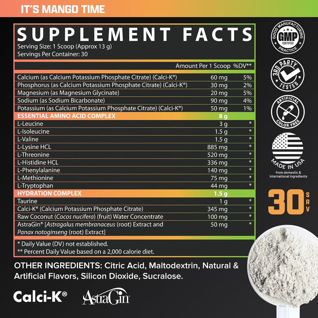 Amino acids for optimal hydration