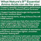 Amino acids for optimal muscle growth