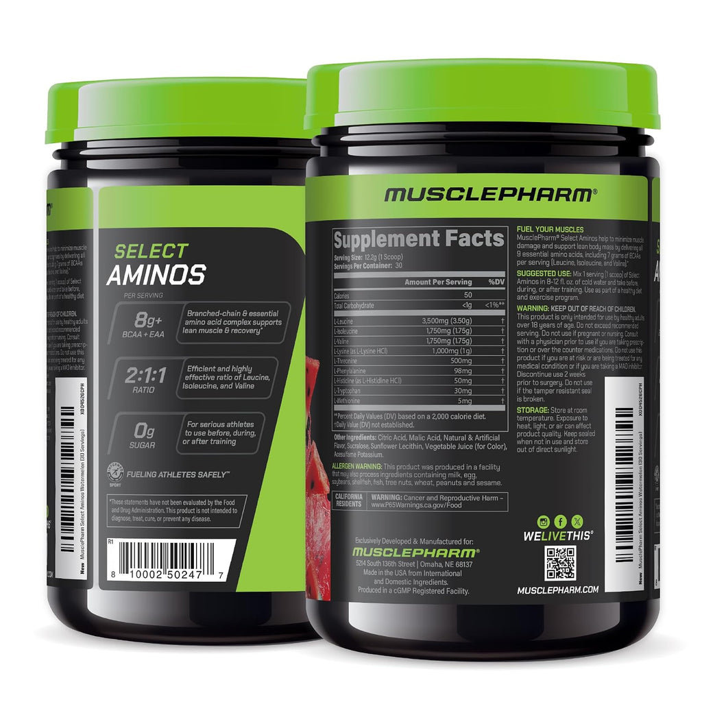 Amino acids for post-workout recovery
