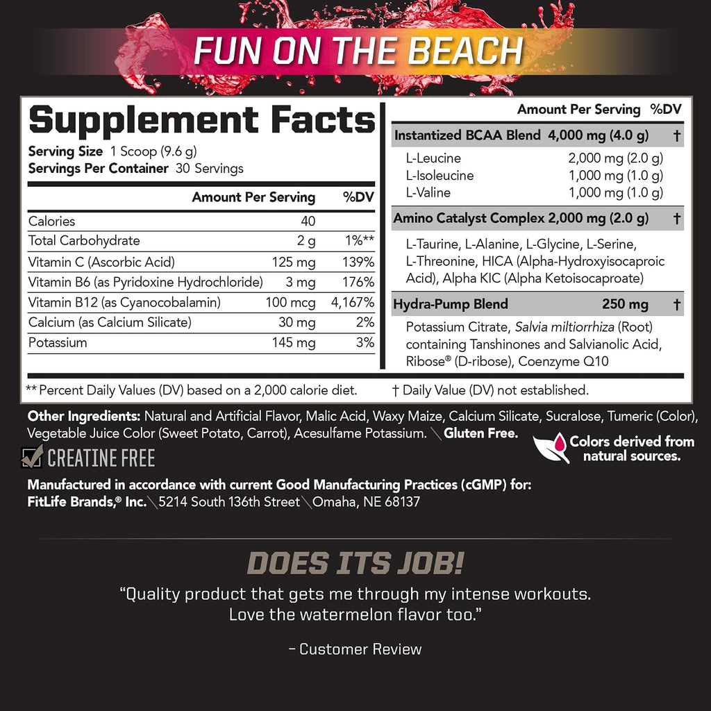 Amino acids for post-workout support